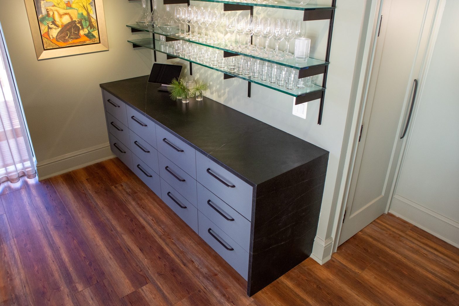 PA Soapstone service station with waterfall edge detail | Soapstone ...